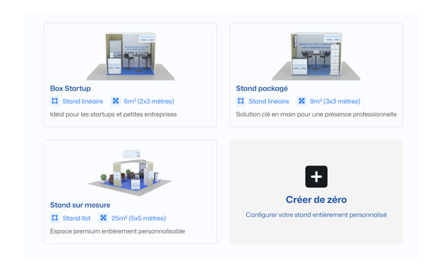 Créez votre stand en 3D gratuitement